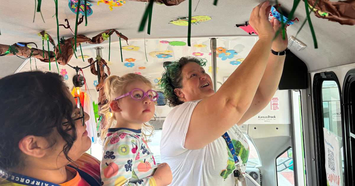 ECDC Children Transform Wichita Public Library Book Bus with Crafts ...
